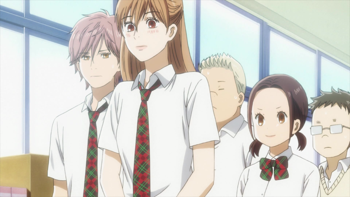 Chihayafuru 2 They all exchange hellos and goodbyes at the famous gates ...