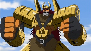 Digimon Xros Wars Whispering to Kiriha! The Earth God General of the ...