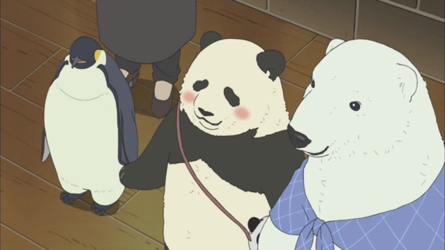 Shirokuma Cafe El jardín del café/La labor de los Pingüinos ...