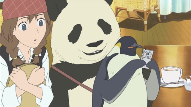 Shirokuma Cafe Hipnotizado con el smartphone./Las emocionantes clases ...