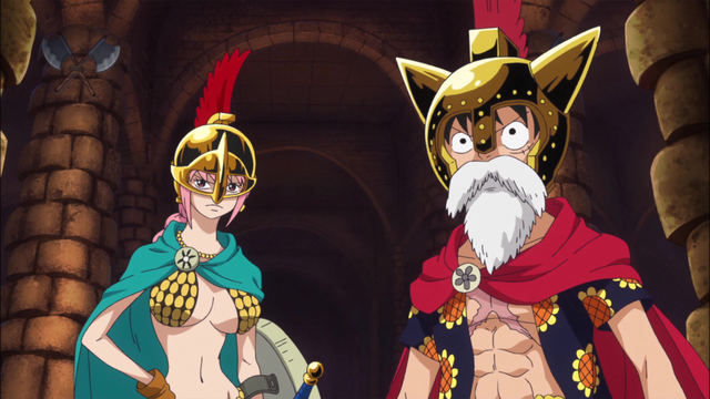 One Piece Rebecca X Luffy