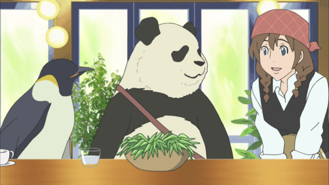 Shirokuma Cafe El café de todos.La observación de flores en el café ...