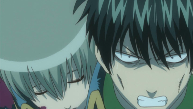 Gintama Season 1 (Eps 100-150) When breaking a Chuubert in half, the ...