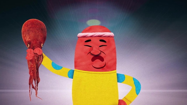 Wacky TV Nanana Chase the Kraken Monster! Direct Hit! The Octopus ...